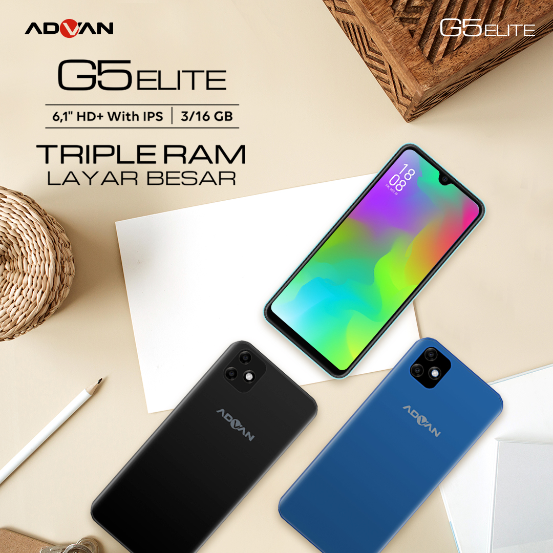 Advan G5 Elite 2021 Hadir dengan Layar Luas dan RAM besar - GadgetSquad.ID